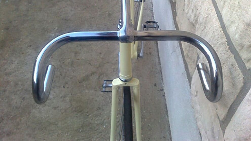 Fixie Gitane blanc crème de Yannick sur Le Vélo Urbain.com