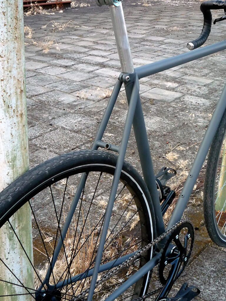 Vélo singlespeed Black & Grey made in Belgique sur Le Vélo Urbain.com