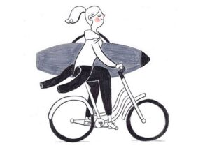 Dessins de vélos et cyclistes urbains par Eric de Bargas et Ro Ledesma