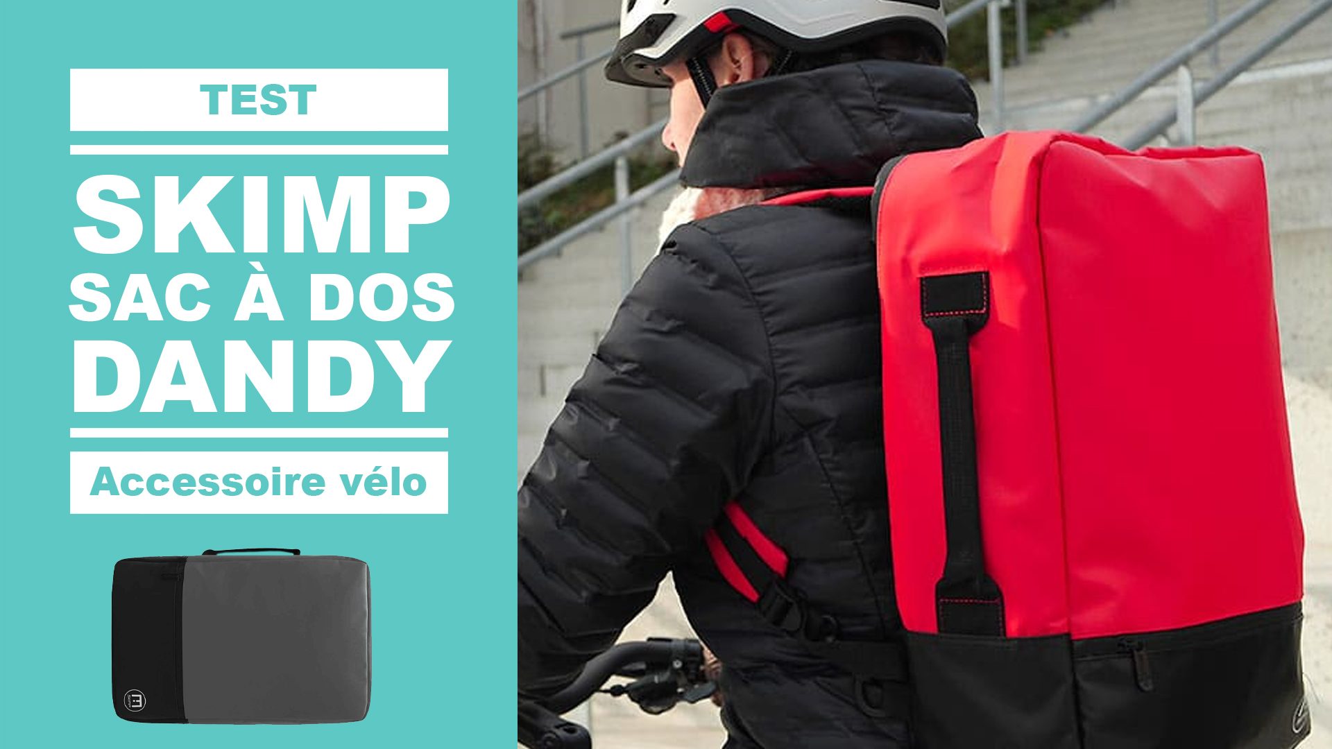 Test sac à dos Le Dandy de Skimp sur Le Vélo Urbain.com
