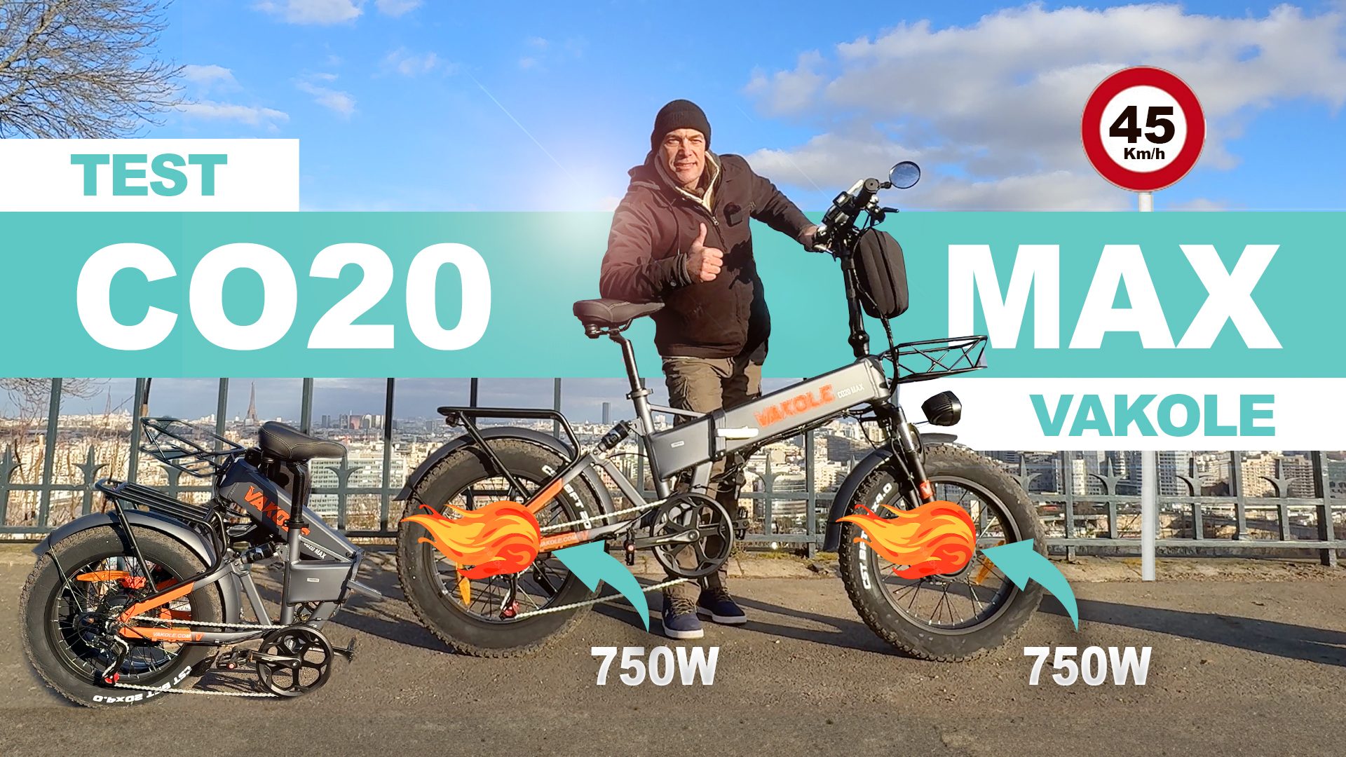 Test du vélo électrique bi-moteur CO20 Max Vakole Le Vélo Urbain